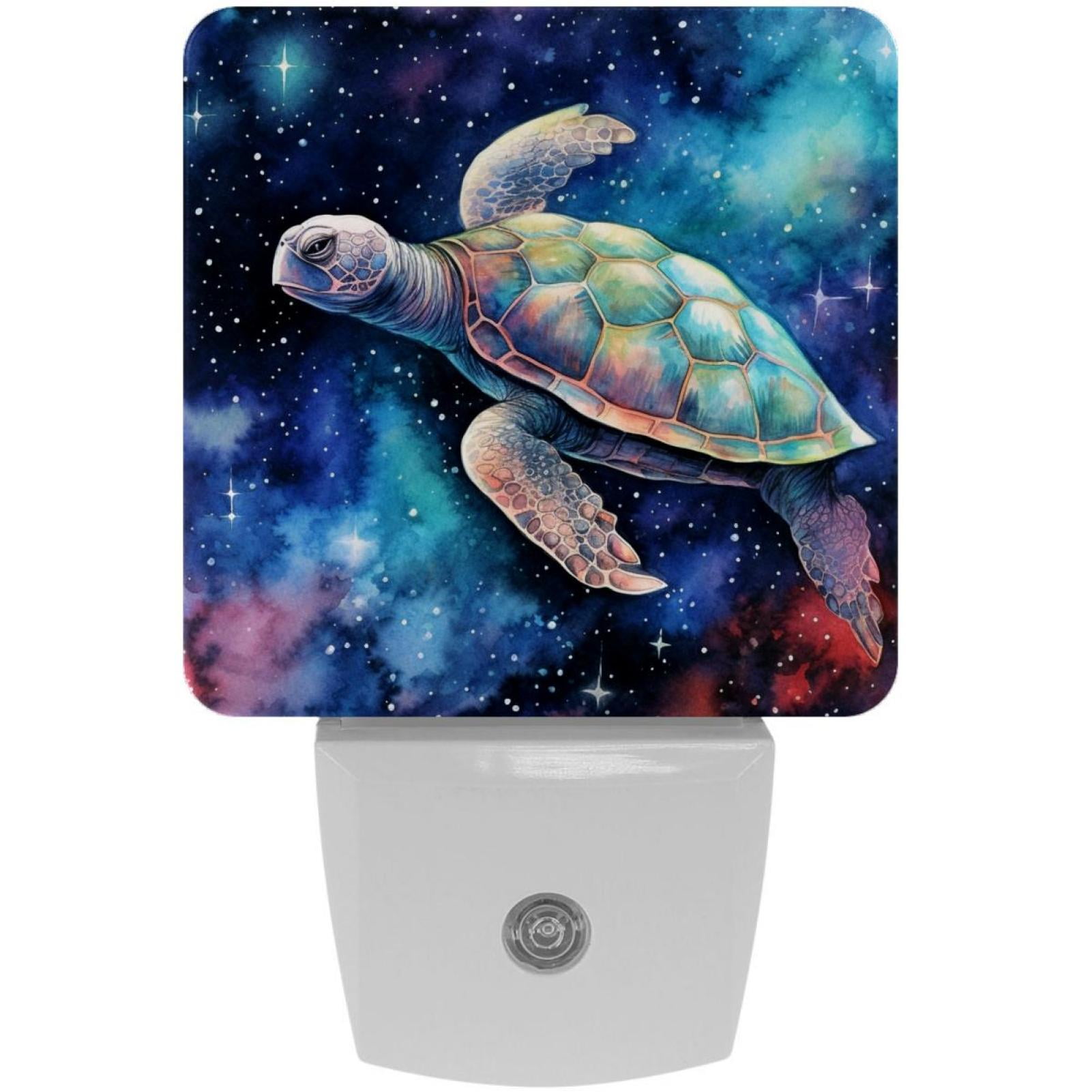 Sea turtle LED Square Night Light - Modern and Stylish Plug-in Lamp for ...