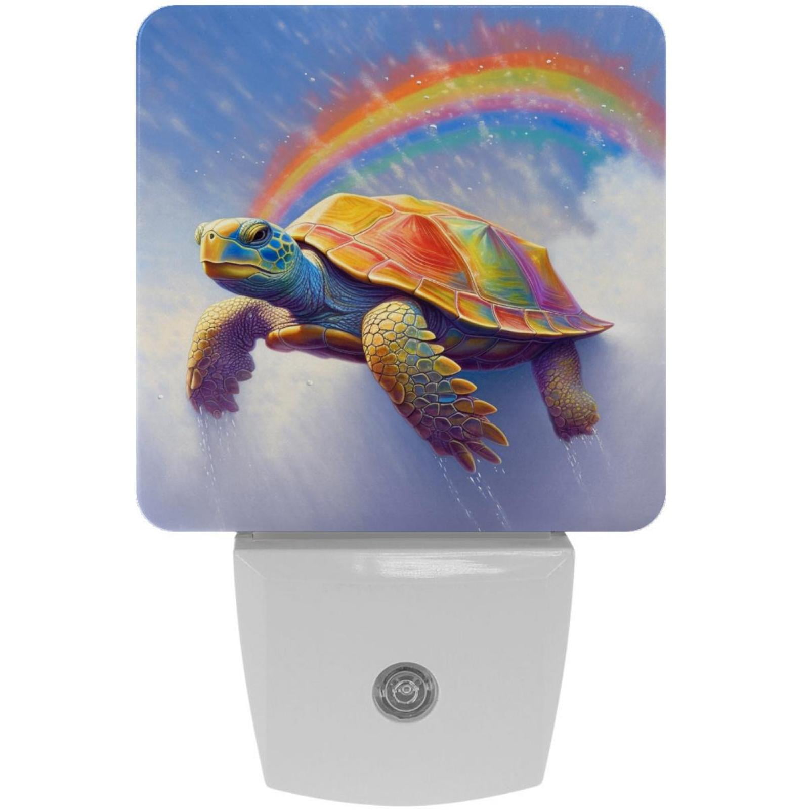 Sea turtle LED Square Night Light for Bedroom and Bathroom - Energy ...