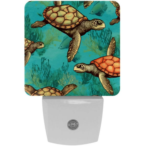 Sea turtle LED Square Night Lights: Compact and Energy-Efficient ...