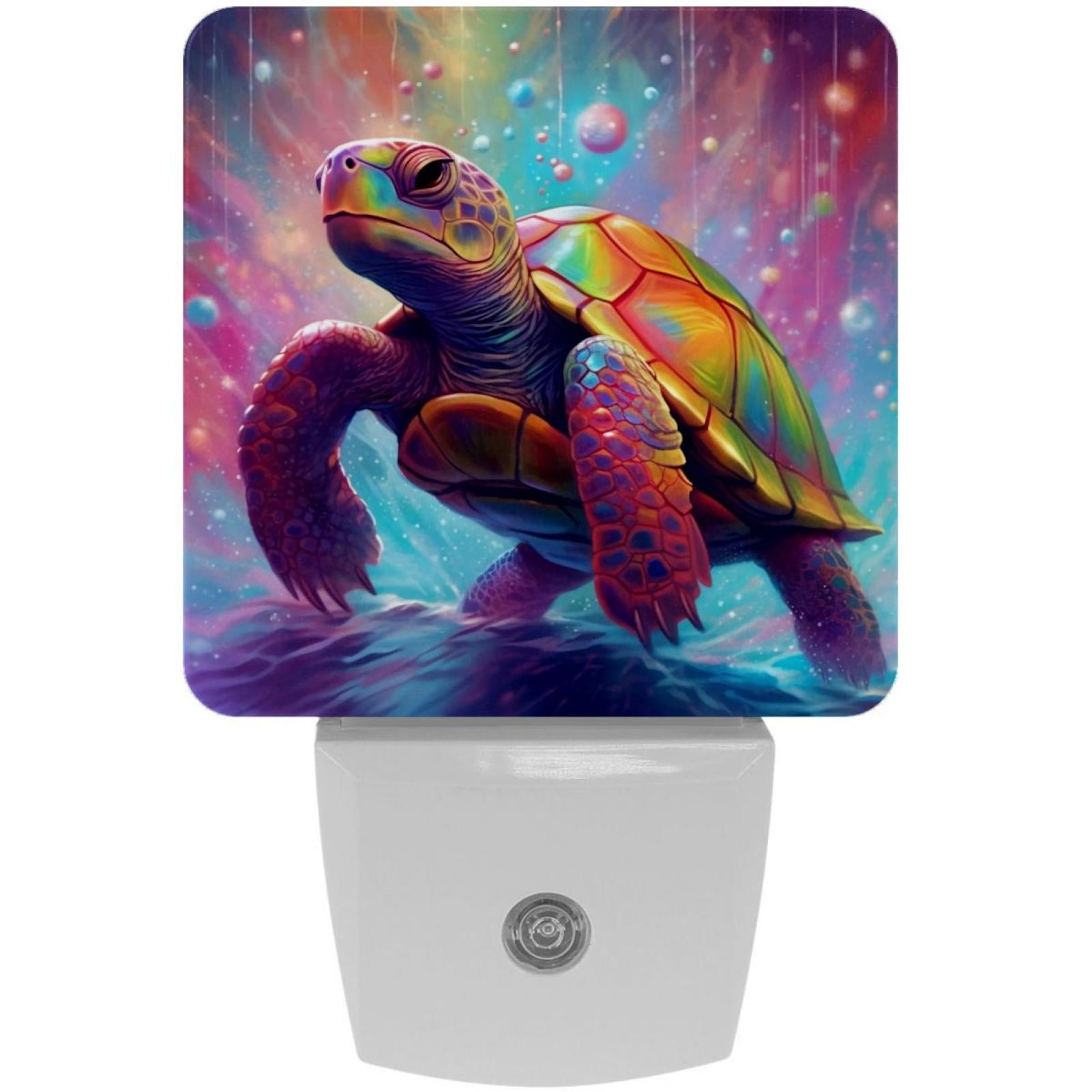 Sea turtle LED Square Night Lights - Energy Efficient Bedside Lamp with ...