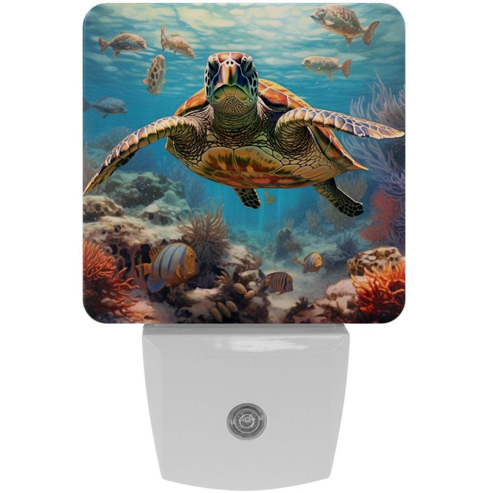 Sea turtle LED Square Night Lights - Energy Efficient and Stylish Room ...