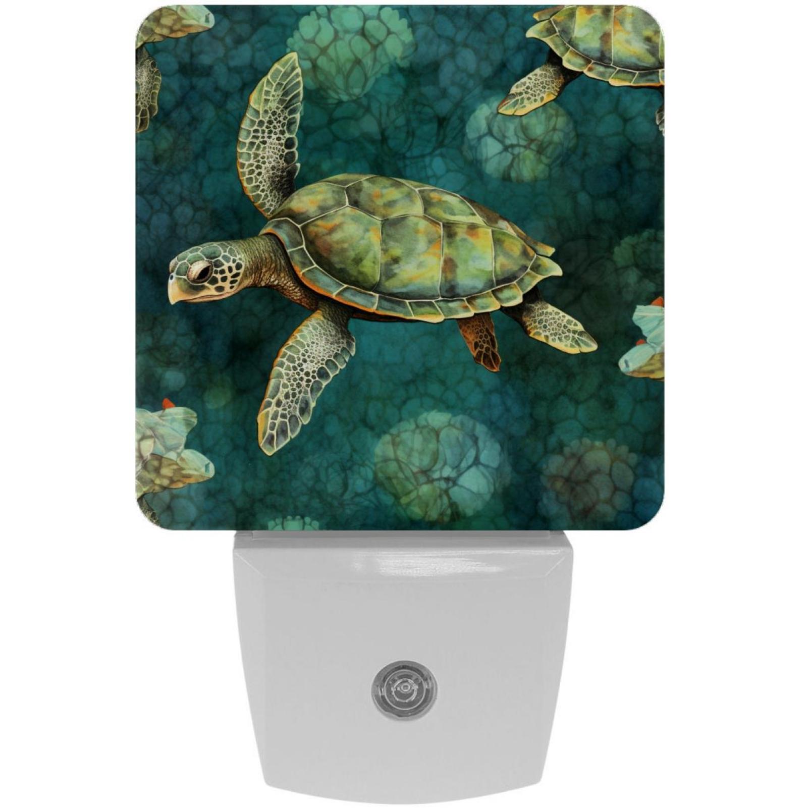 Sea turtle LED Square Night Lights - Energy Efficient and Stylish Room ...