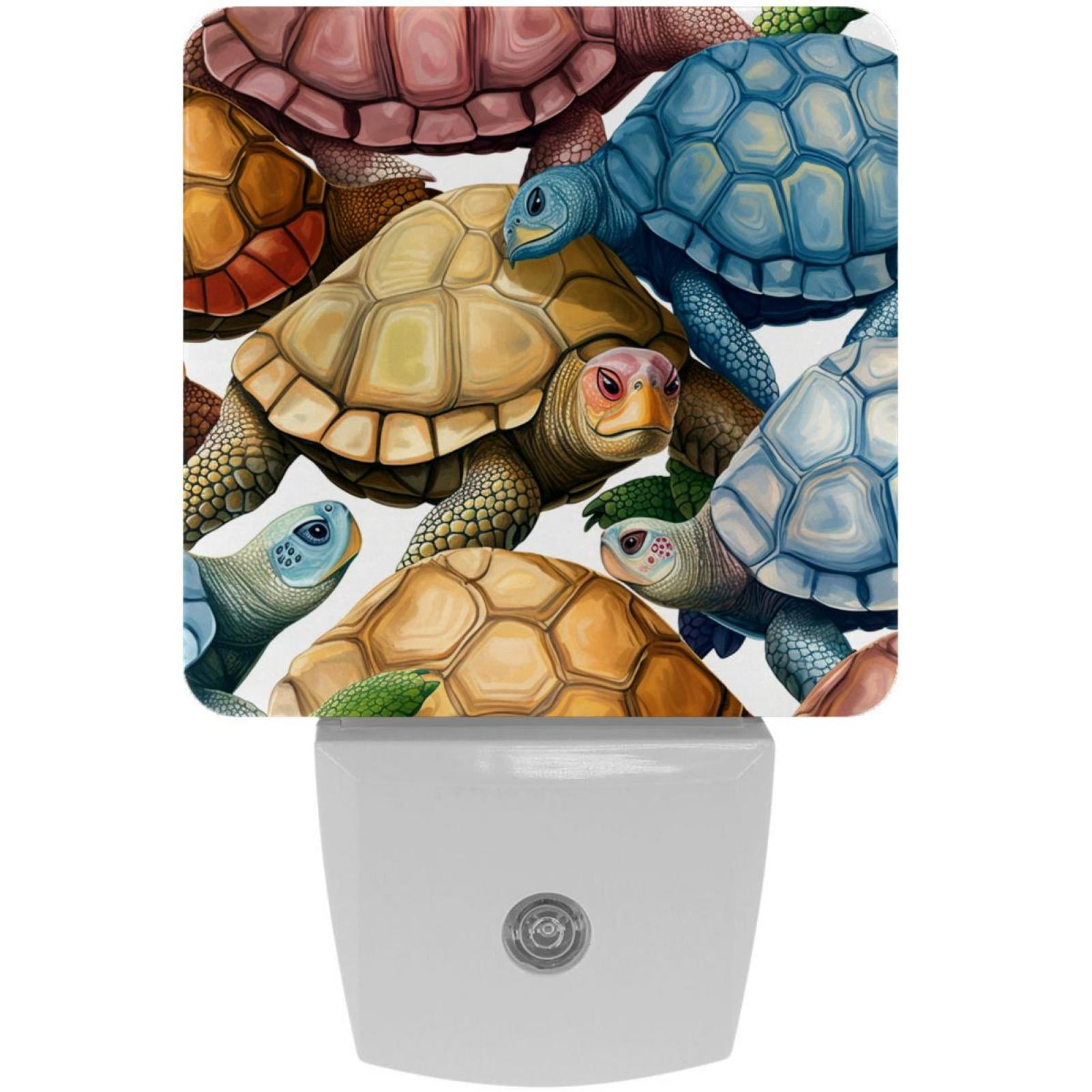 Sea turtle LED Square Night Lights - Modern Design, Soft Glow, Energy ...