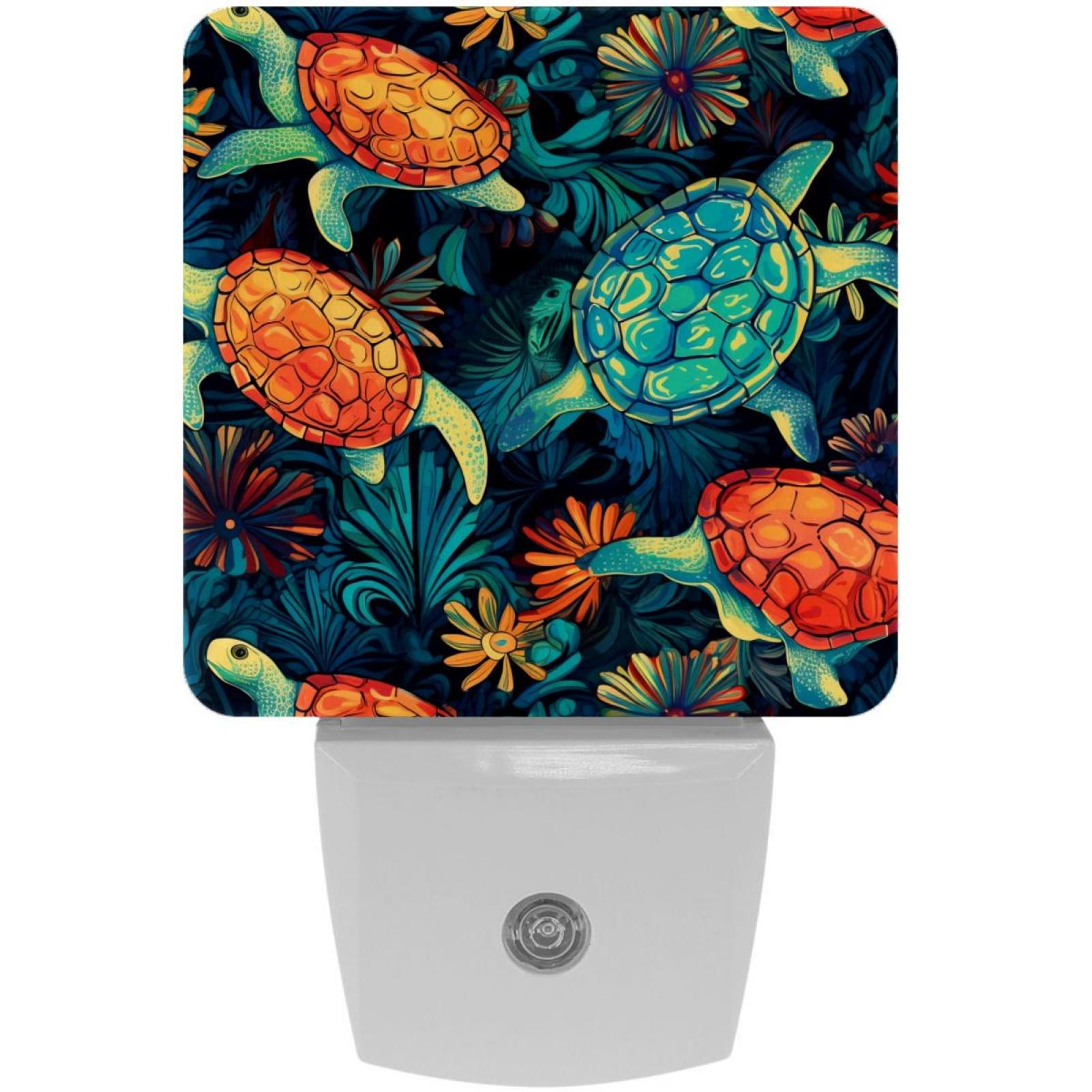 Sea turtle LED Square Night Lights - Modern and Versatile Plug-in ...