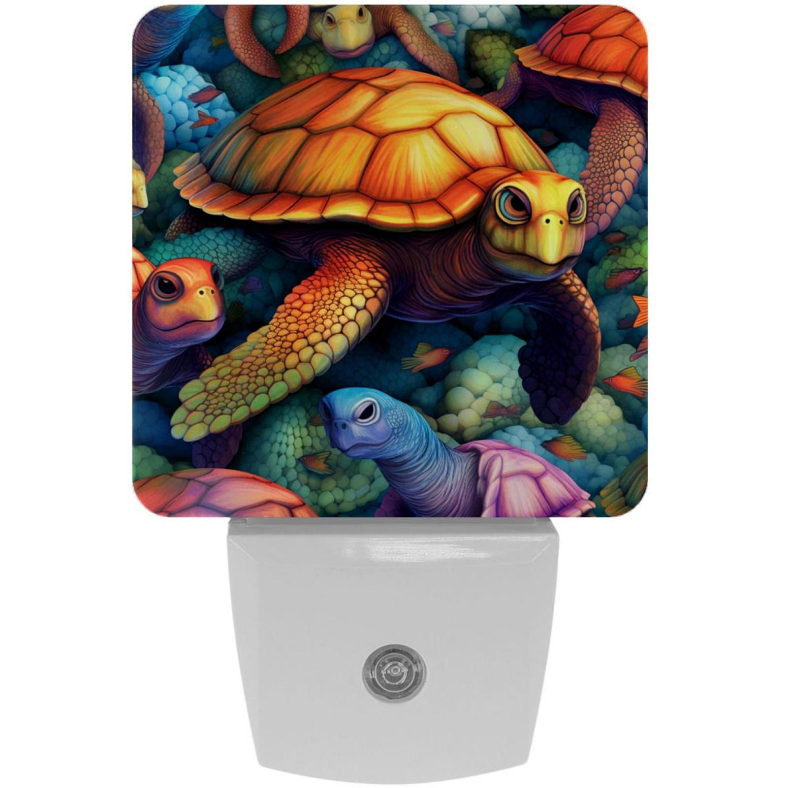 Sea turtle LED Square Night Lights - Stylish and Energy-Efficient Room ...