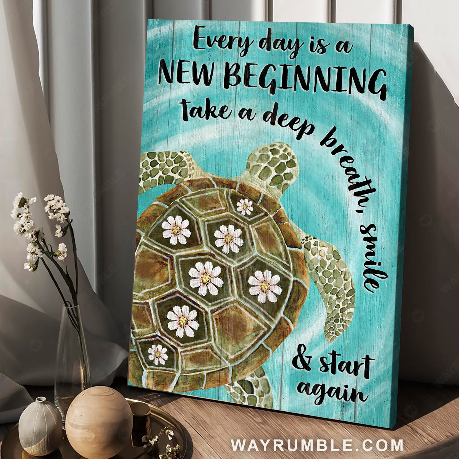 Sea turtle, Marine animal, Every day is a new beginning - Jesus ...