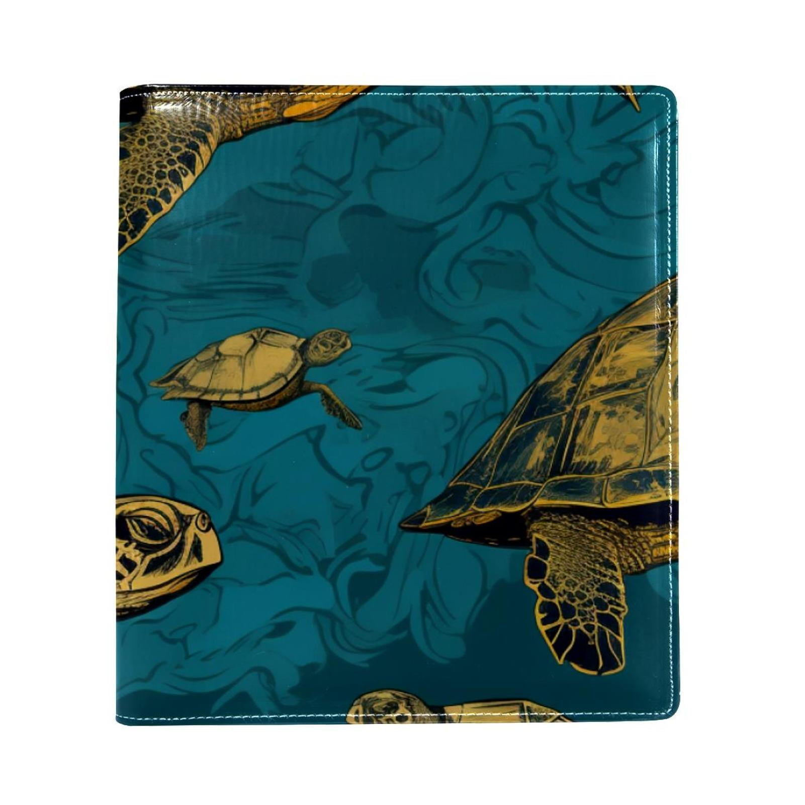 Sea turtle Pu Leather Book Protector Plastic Cover Checkbook Cover 9 ...
