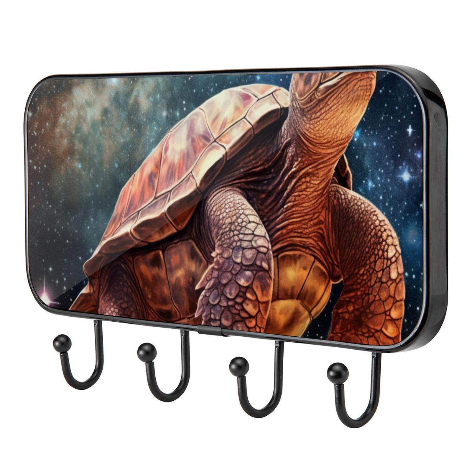 Sea turtle Self Adhesive Towel Coat Wood Iron Hooks for Home Keys Door ...