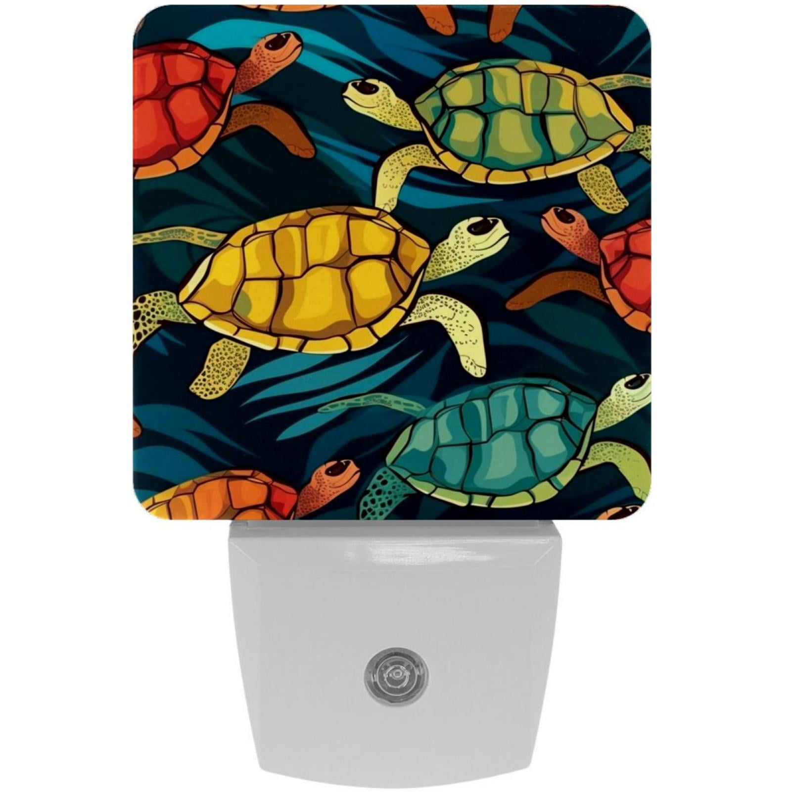 Sea turtles LED Square Night Light - Energy Efficient Plug-in ...