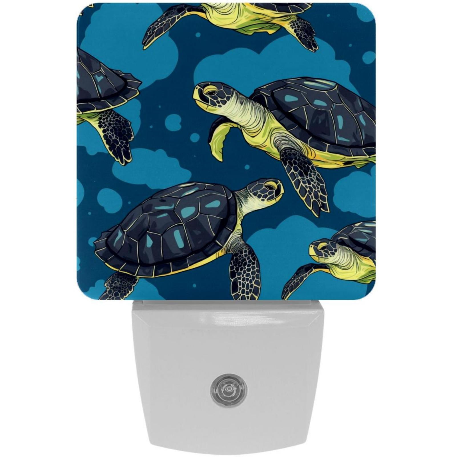 Sea turtles LED Square Night Lights - Bedside Lighting Solution for a ...