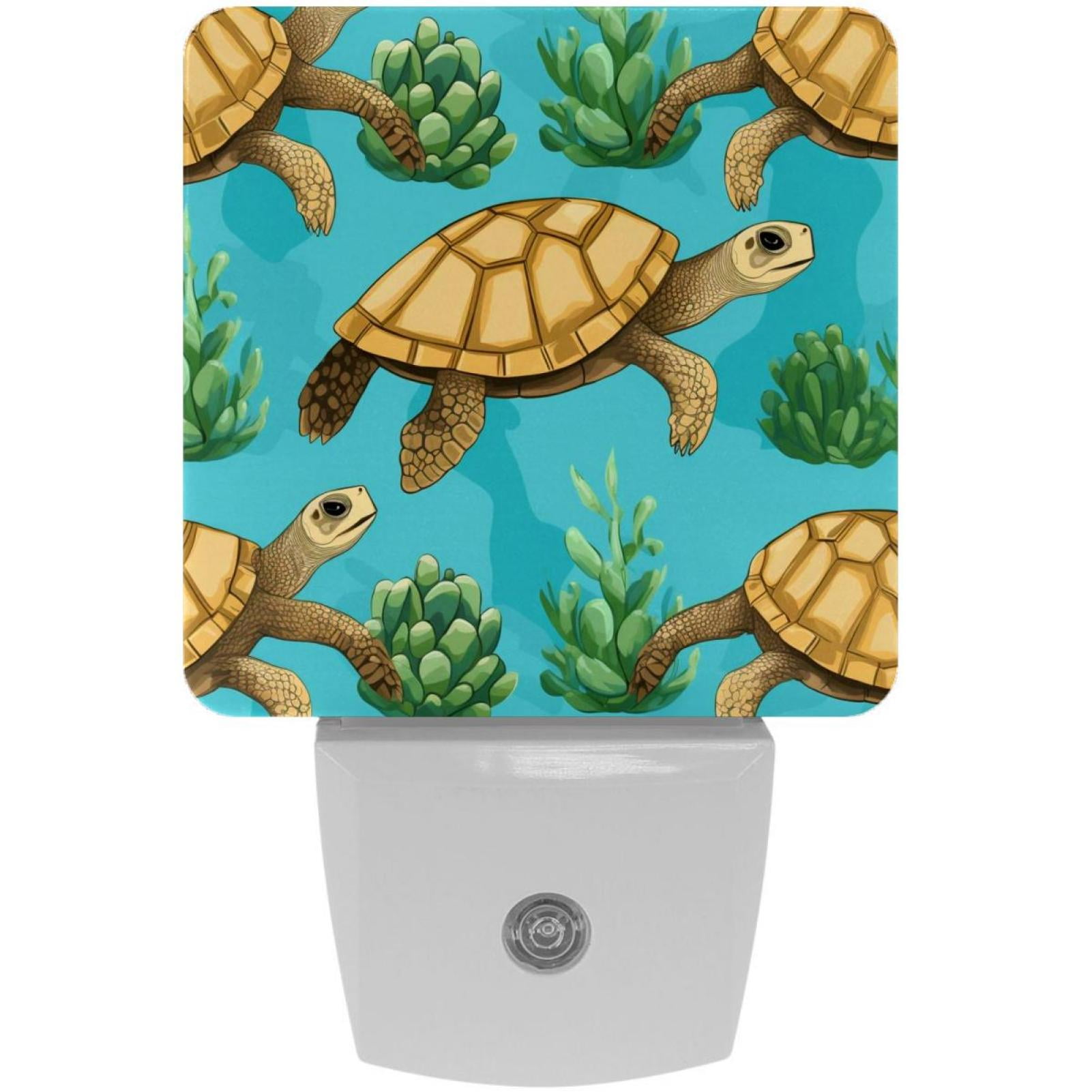 Sea turtles LED Square Night Lights - Bedside Lighting Solution for a ...