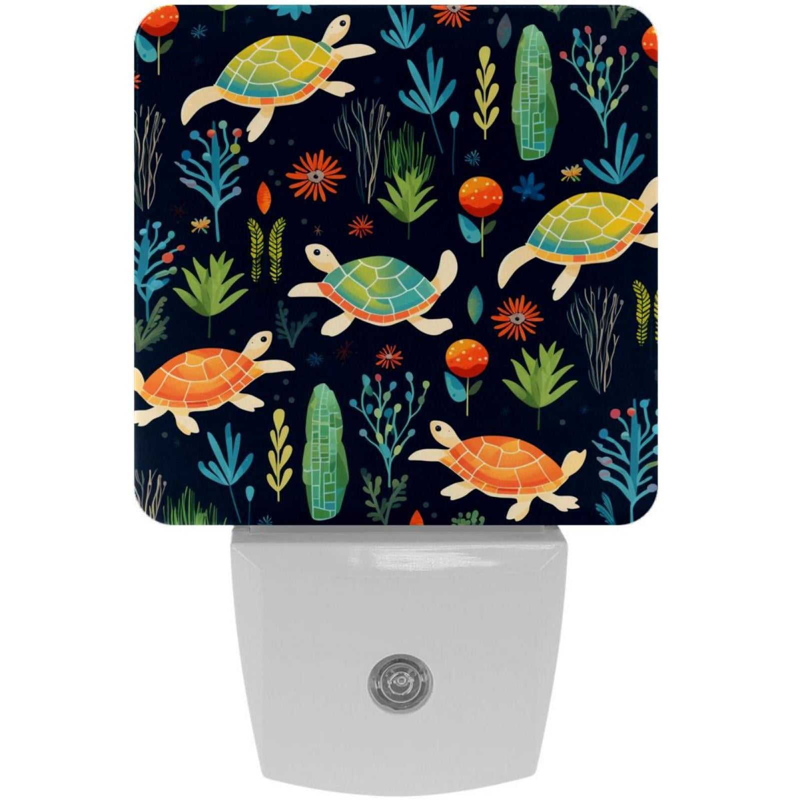 Sea turtles LED Square Night Lights - Bright and Compact Bedroom or ...
