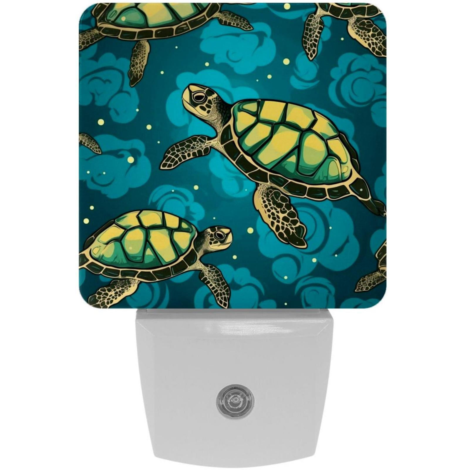 Sea turtles LED Square Night Lights - Energy Efficient Plug-in Wall ...