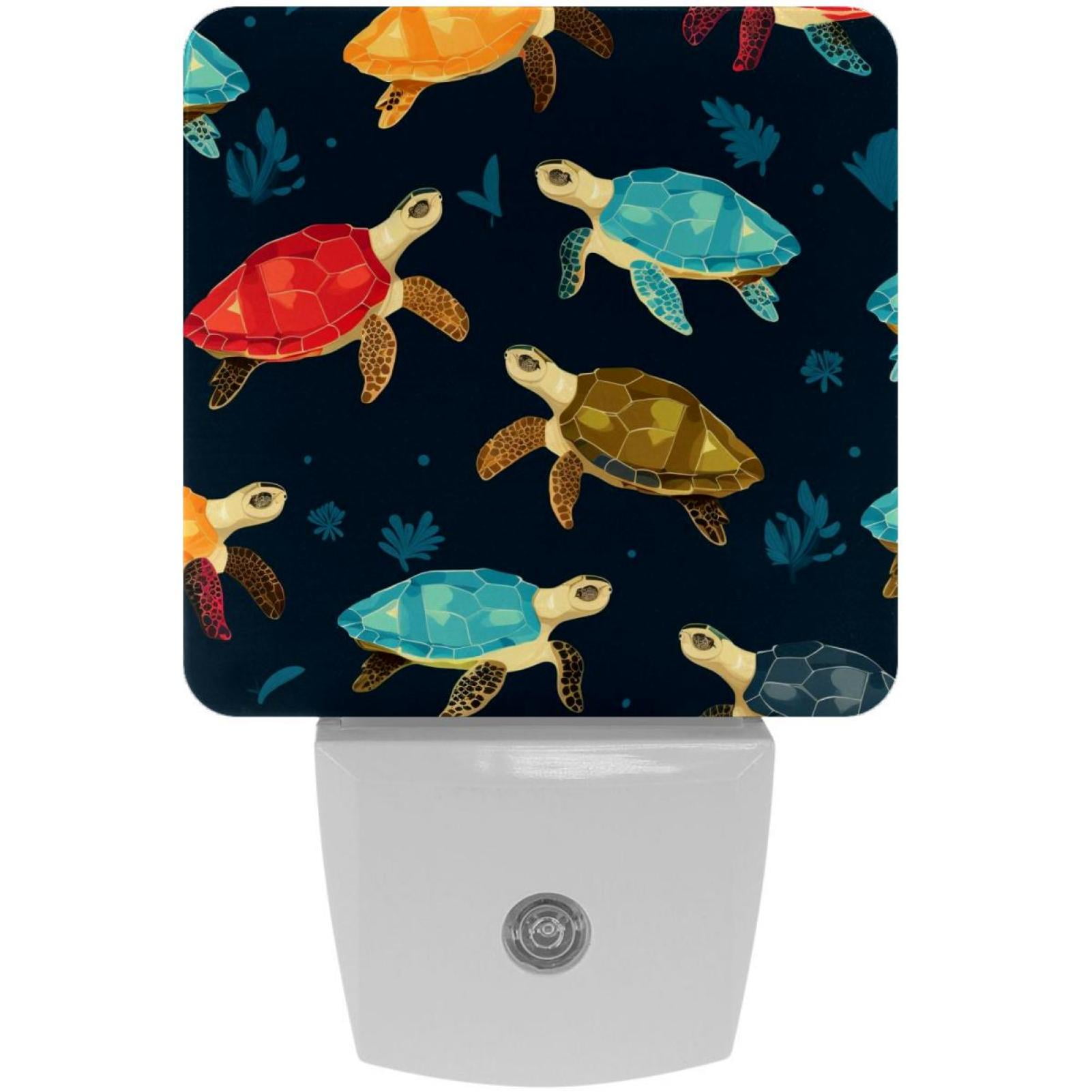 Sea turtles LED Square Night Lights - Energy Efficient and Sleek Design ...