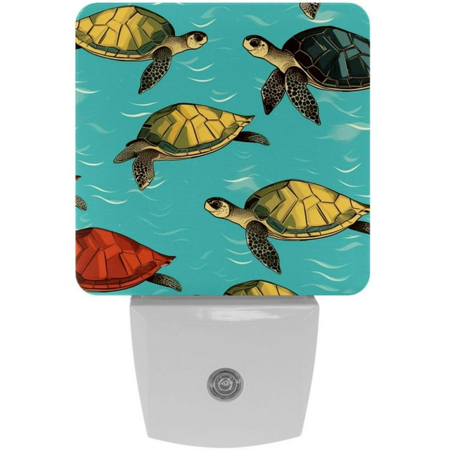 Sea turtles LED Square Night Lights: Energy-Efficient and Stylish ...