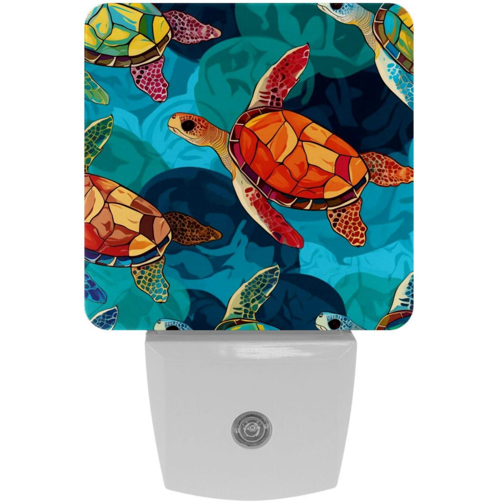 Sea turtles LED Square Night Lights - Energy Efficient and Stylish Room ...