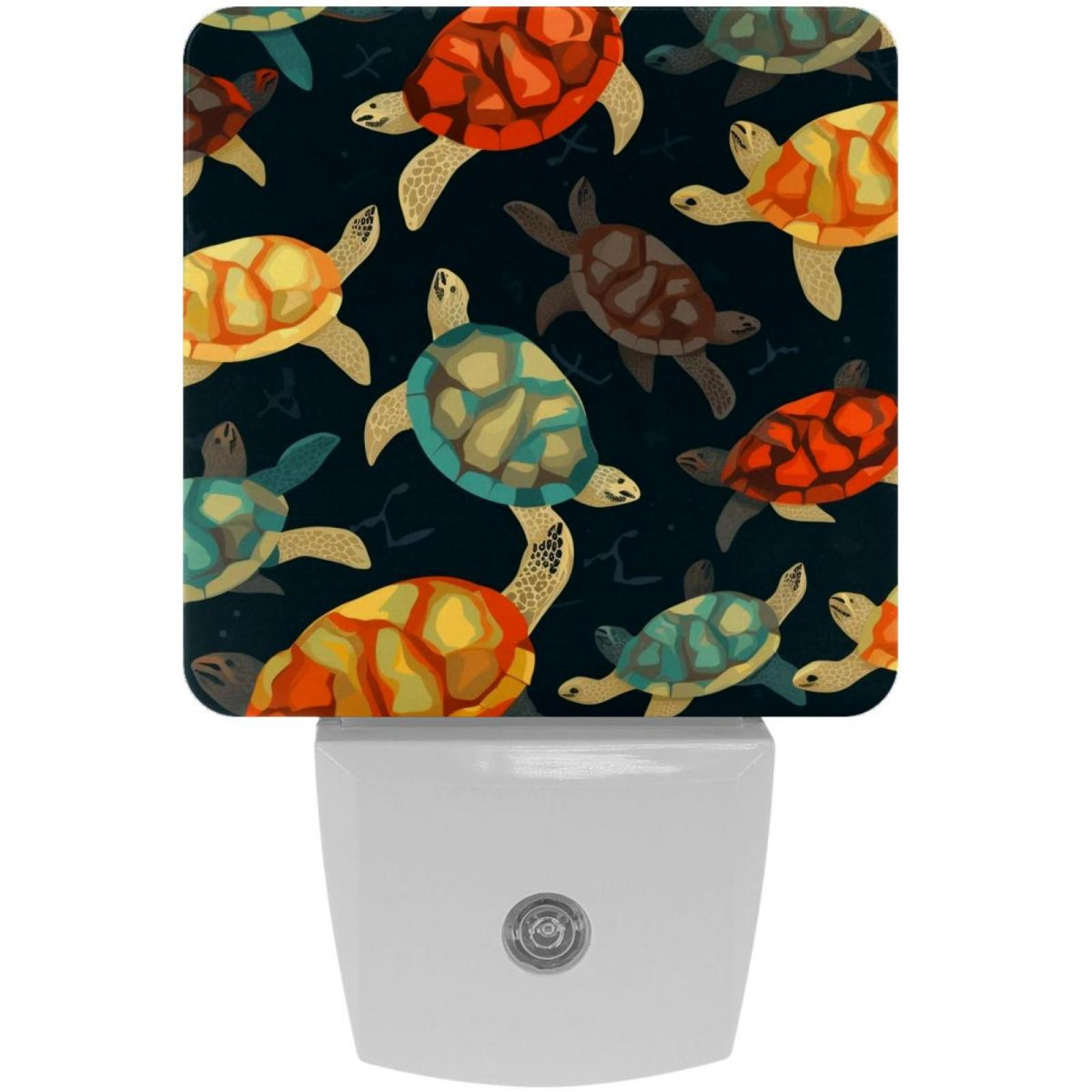 Sea turtles LED Square Night Lights - Modern and Versatile Plug-in ...