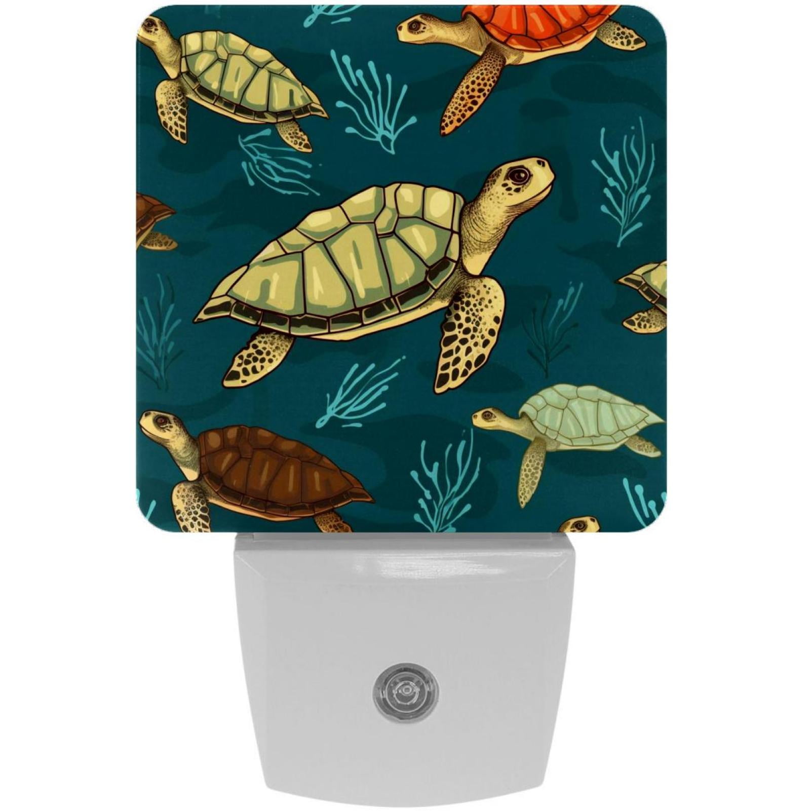 Sea turtles LED Square Night Lights - Modern and Versatile Plug-in ...