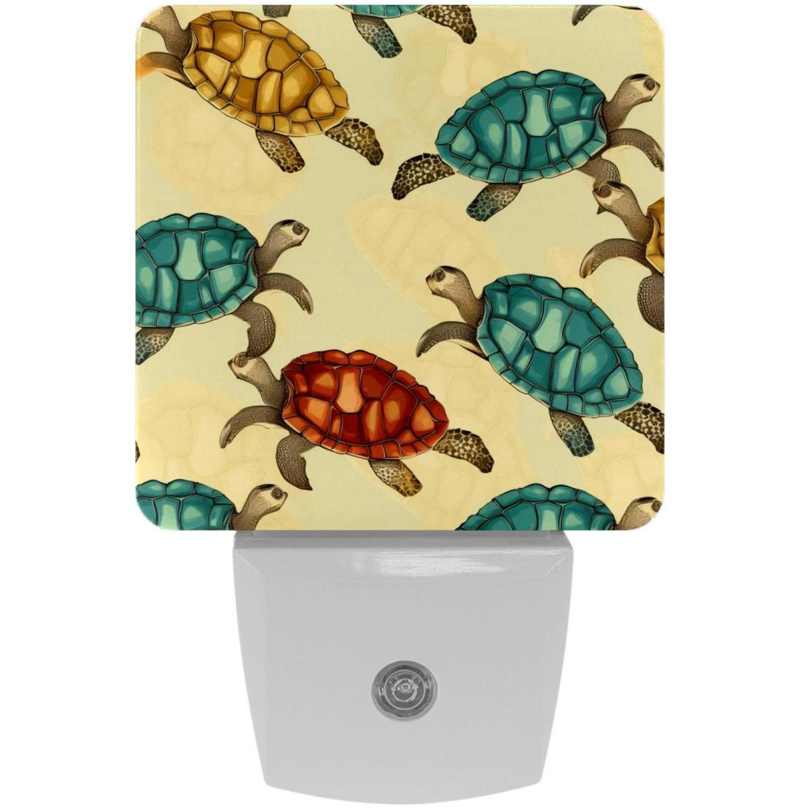 Sea turtles LED Square Night Lights - Small and Stylish Energy-Saving ...