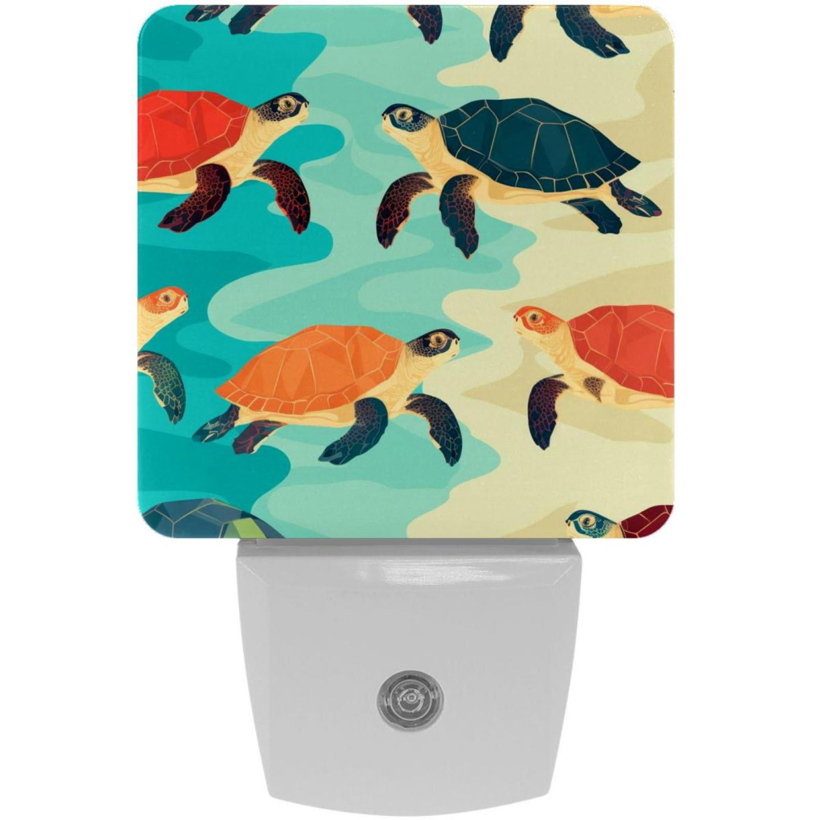 Sea turtles LED Square Night Lights - Stylish and Energy-Efficient ...