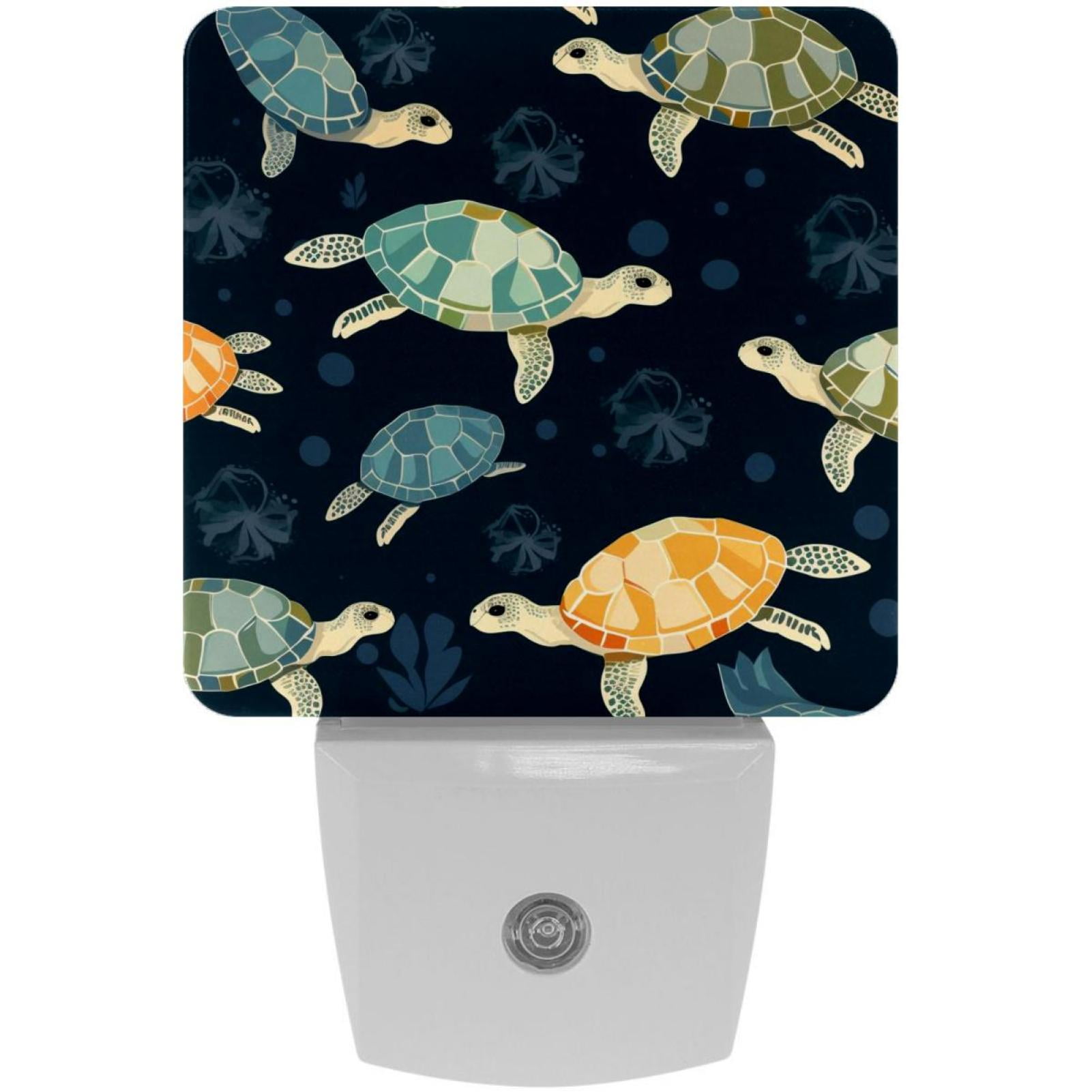 Sea turtles LED Square Night Lights - Stylish and Energy-Efficient ...