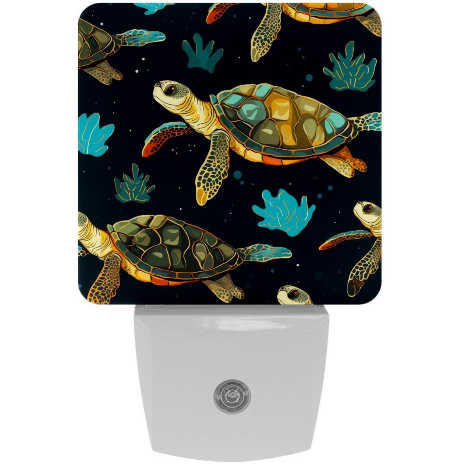 Sea turtles LED Square Night Lights - Stylish and Energy-Efficient Room ...