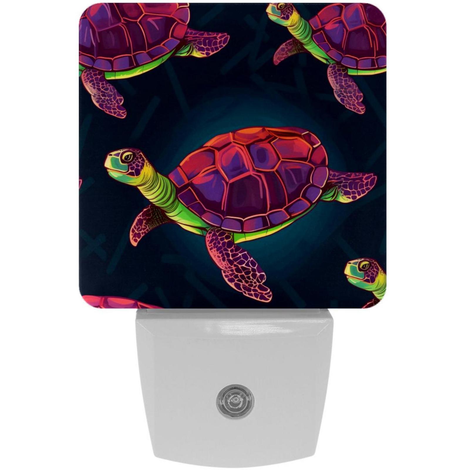 Sea turtles LED Square Night Lights - Stylish and Energy-Efficient Room ...
