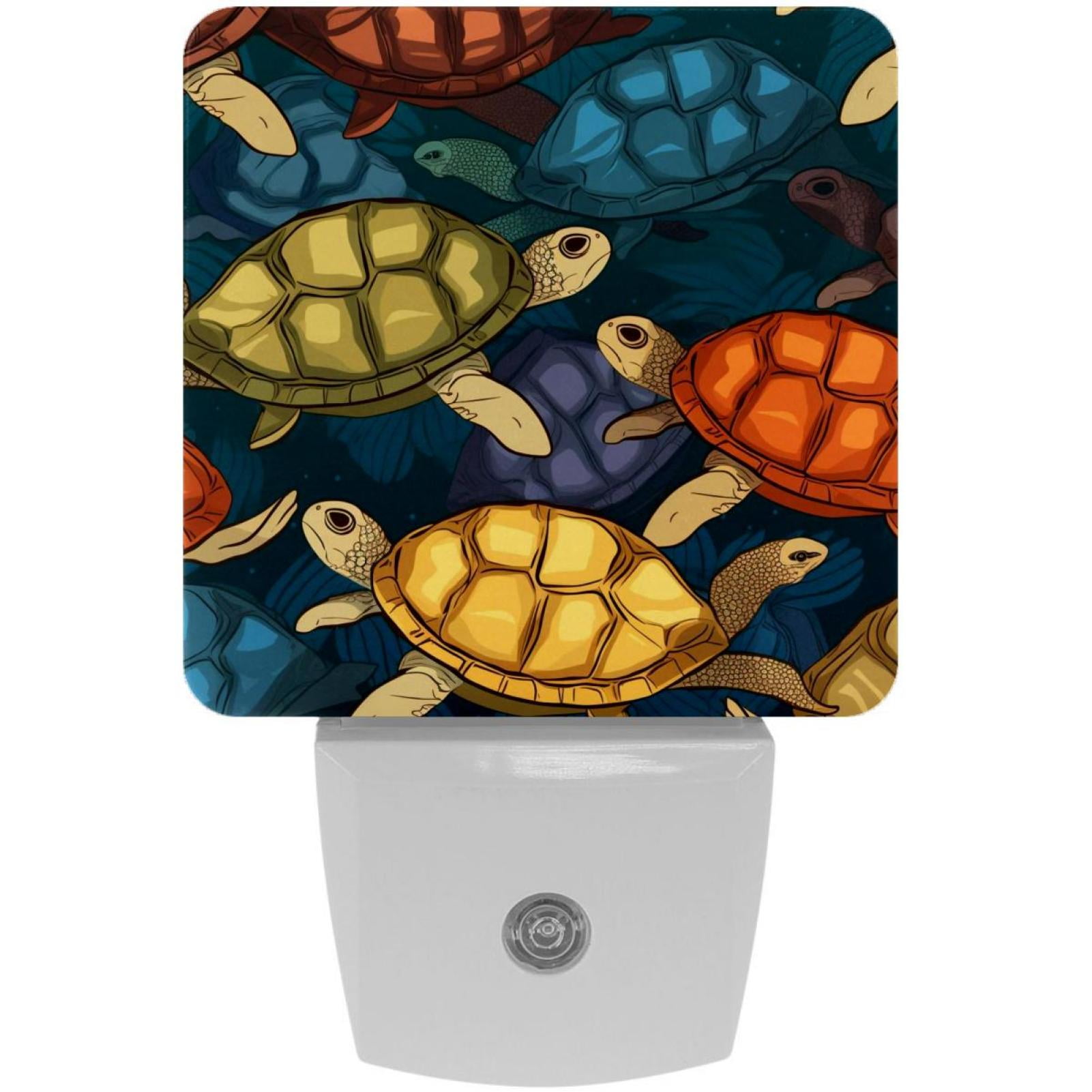 Sea turtles LED Square Night Lights - Stylish and Energy-Efficient Room ...
