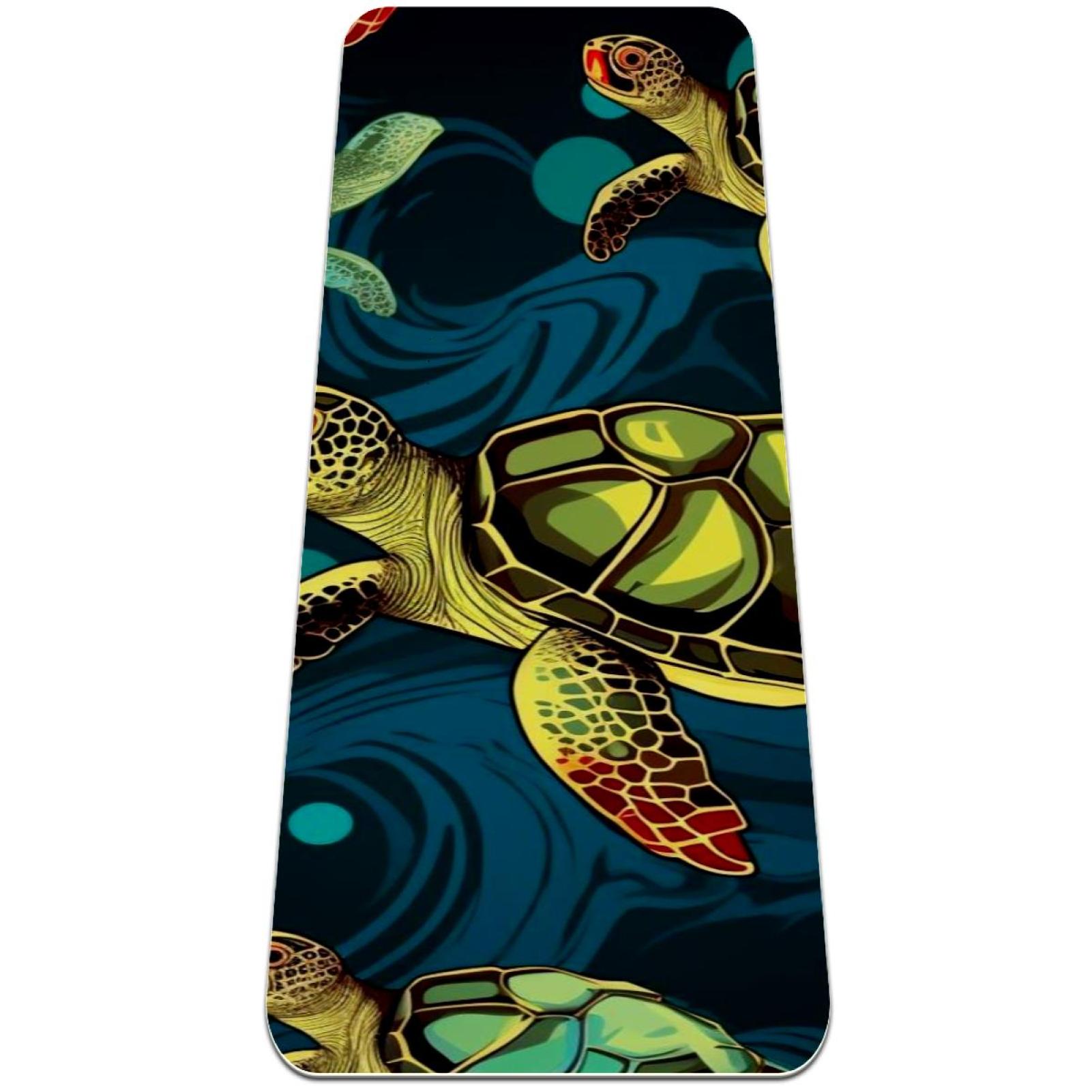 Sea turtles Premium TPE Yoga Mat - & Exercise Mat for a Workout - 200 ...