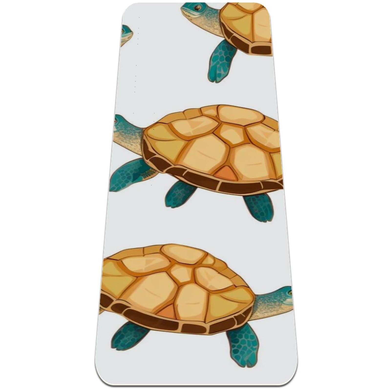 Sea turtles TPE Yoga Mat for Pilates, Exercise, and Fitness -Texture ...