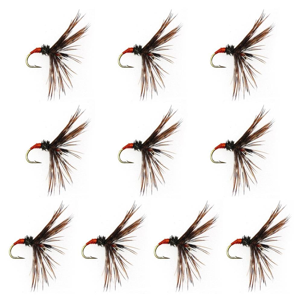 SeaAZqurtles 10pcs Tenkara Fly Fishing Flies 10mm J7E9 - Walmart.com
