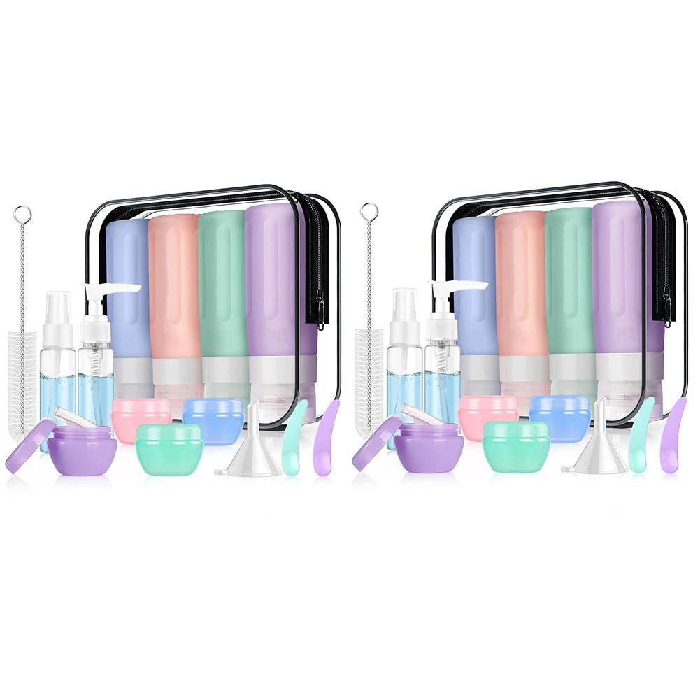 SeaAZqurtles 16 Pcs Silicone Bottles Set, Leak-Proof Design, Travel ...