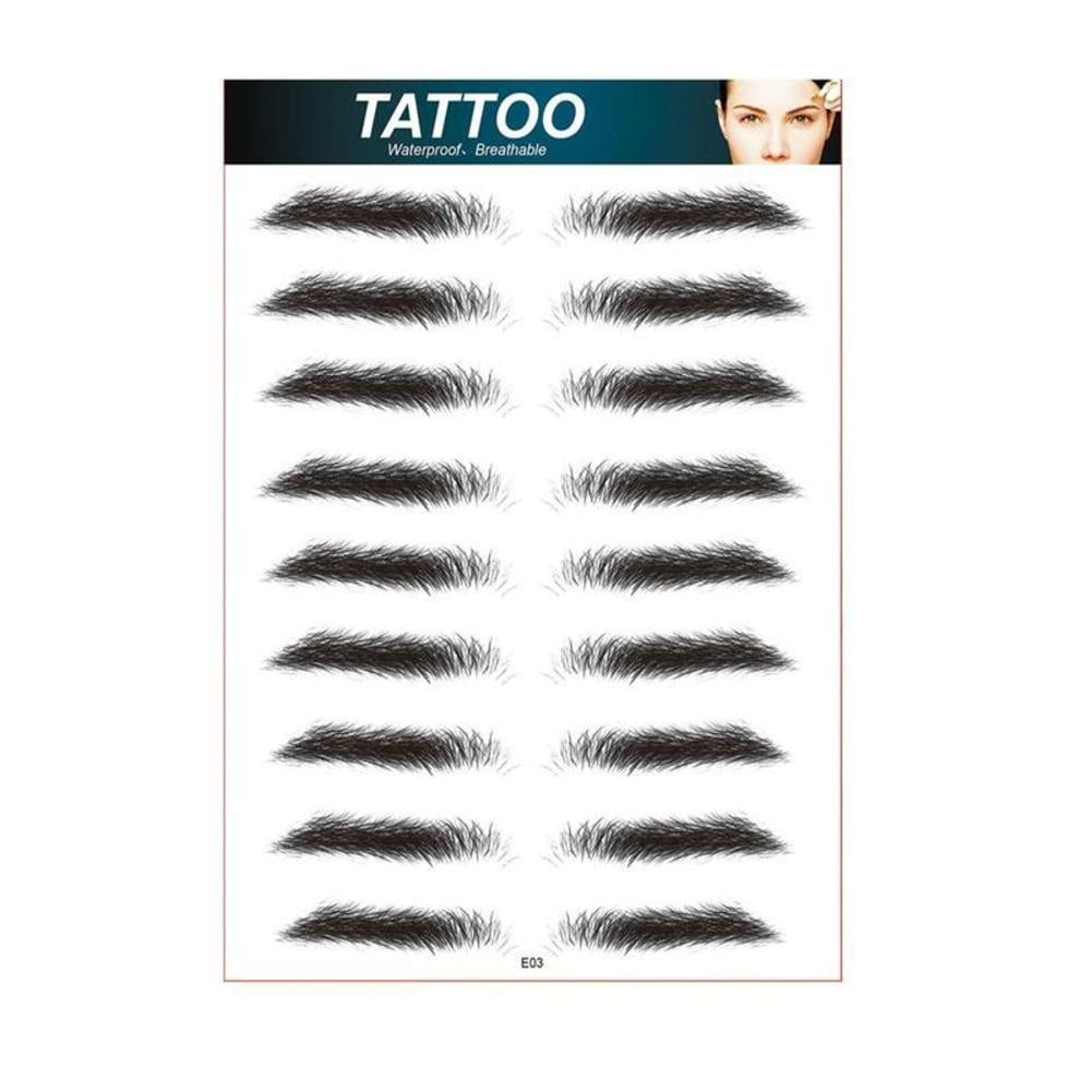 SeaAZqurtles 6D Eyebrows Tattoo Real Look Sticker False Eyebrow On UK ...