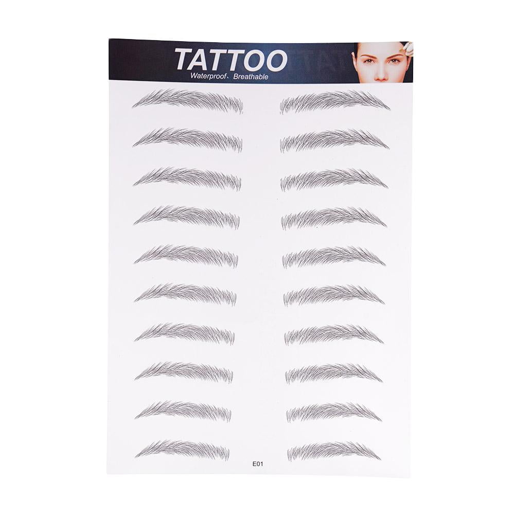 SeaAZqurtles 6D Eyebrows Tattoo Real Look Sticker False Eyebrow On UK ...