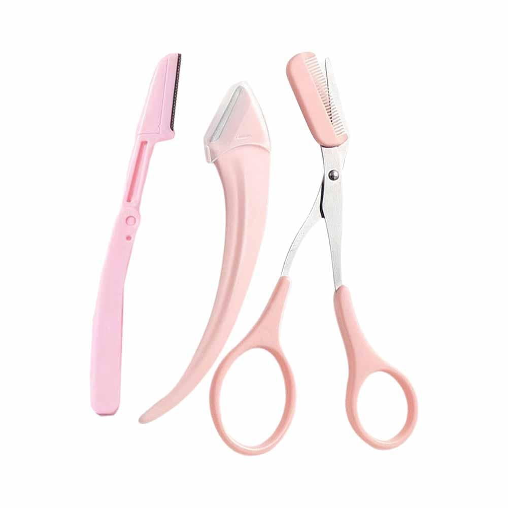 SeaAZqurtles Curved Eyebrow Trimmer Eyebrow Scissors With Comb Eyebrow ...