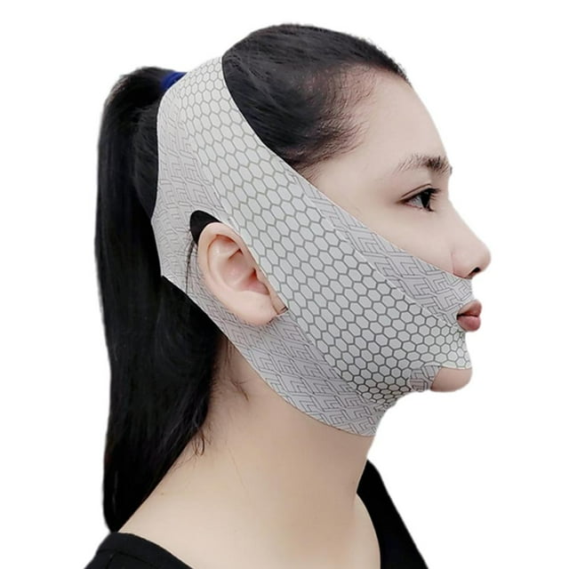 SeaAZqurtles Silicone Elastic Face Slimming Bandage V Line Face Shaper ...