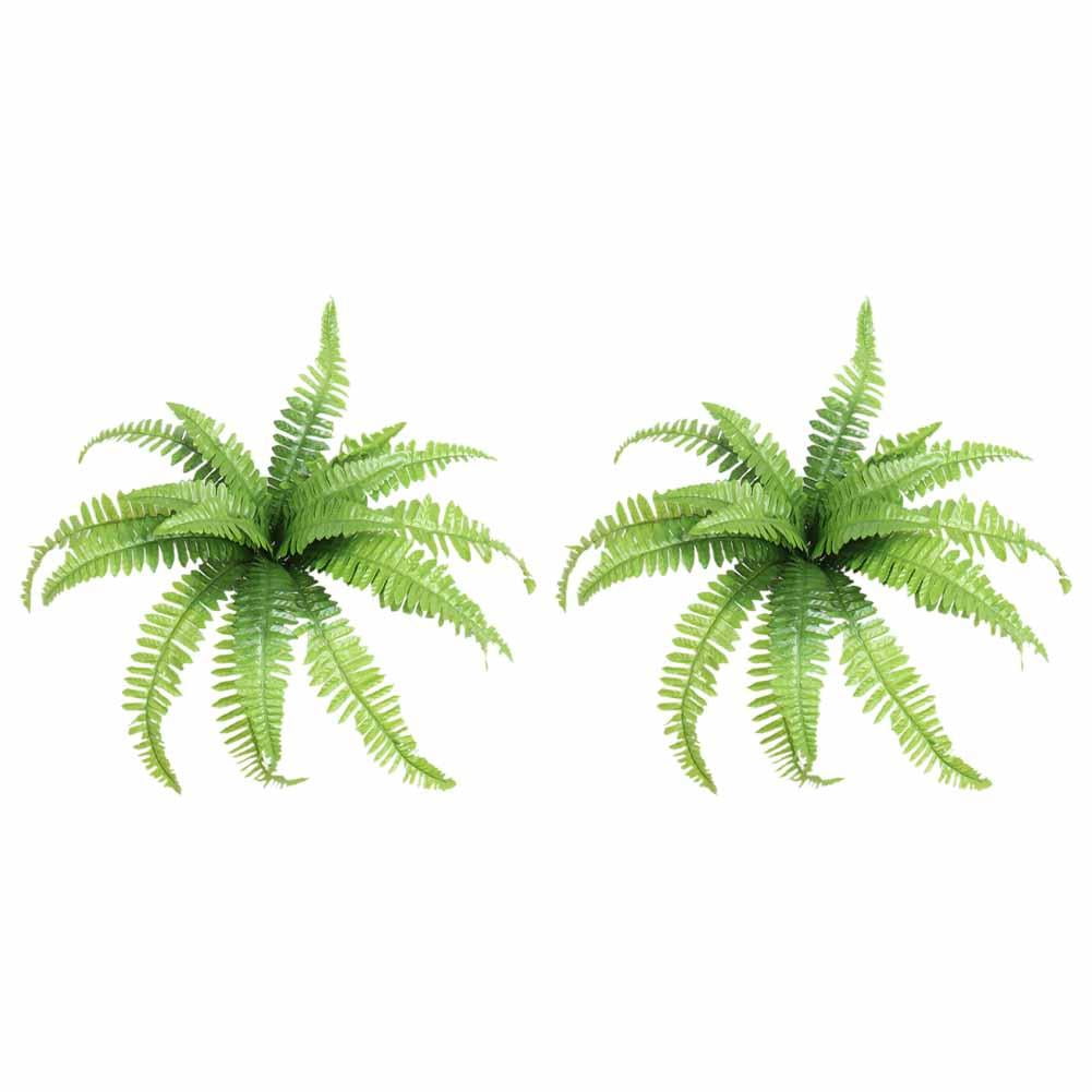 SeaAZqurtles UV Resistant Lifelike Artificial Boston Fern, Faux Ferns ...