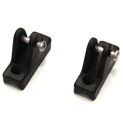 SeaArk Boat Bimini Bracket Mounts | Black Plastic (Pair) - Walmart.com