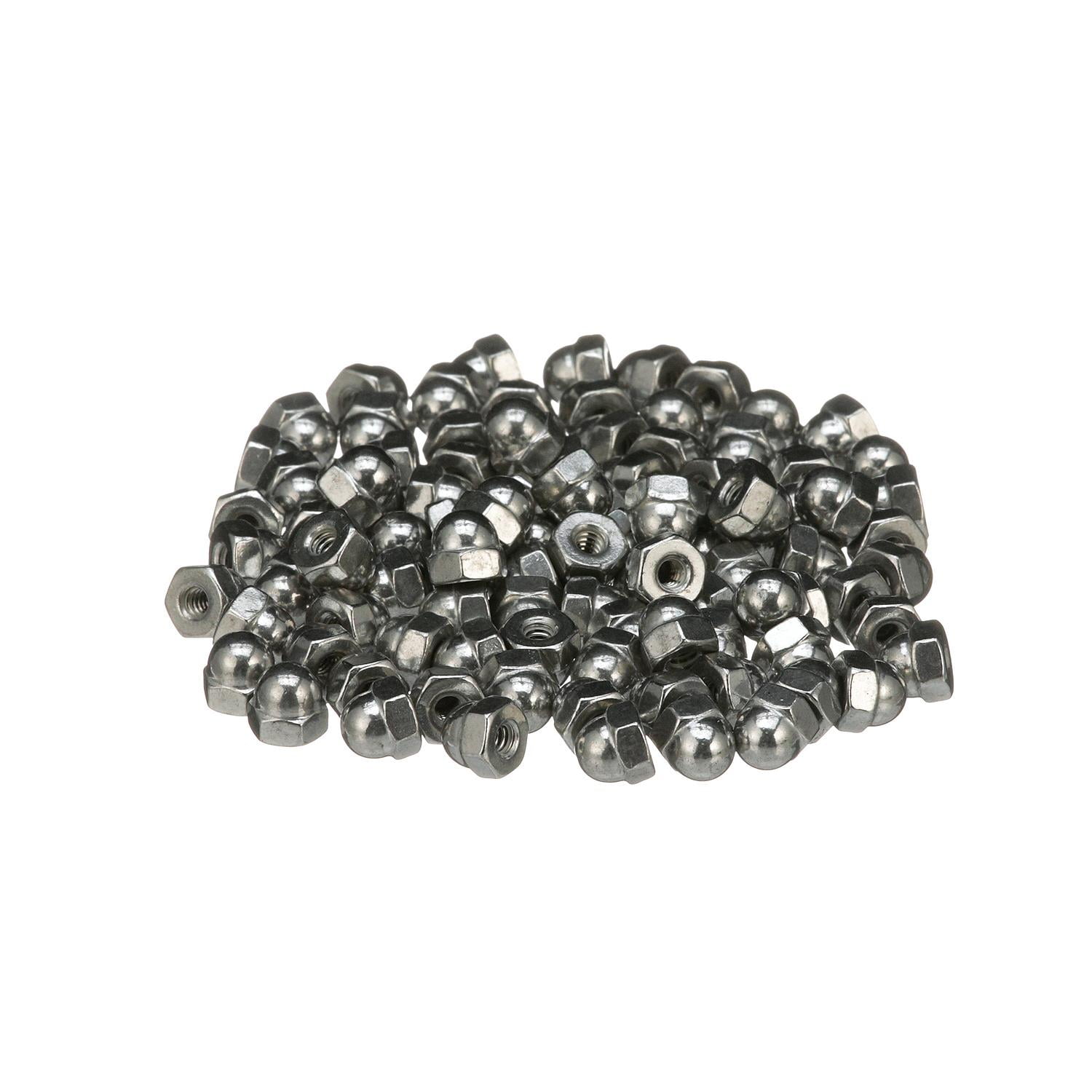 SeaChoice 00581; 6-32 Cap Acorn Nut Stainless Steel 100/ Bag - Walmart.com