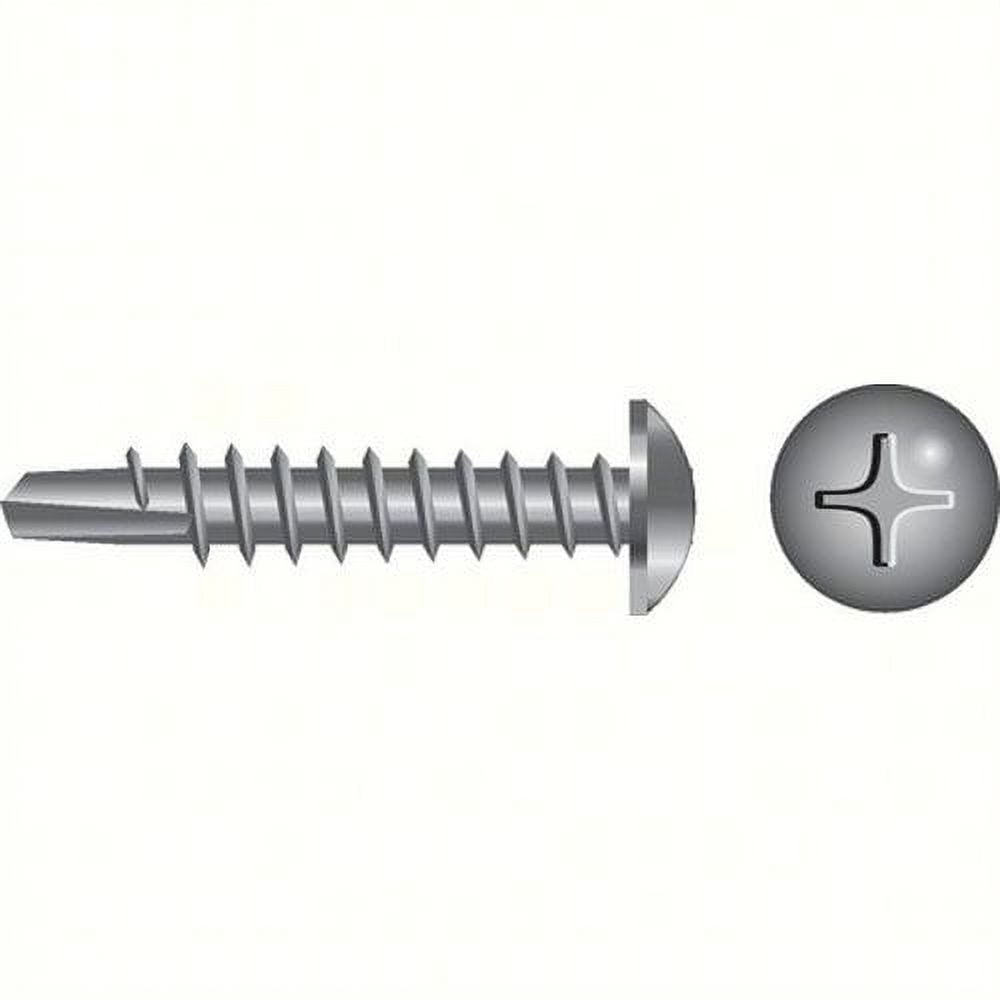 SeaChoice 00946; #10X1 Phillips Head Pan 410 Stainless Steel 100/ Bag ...