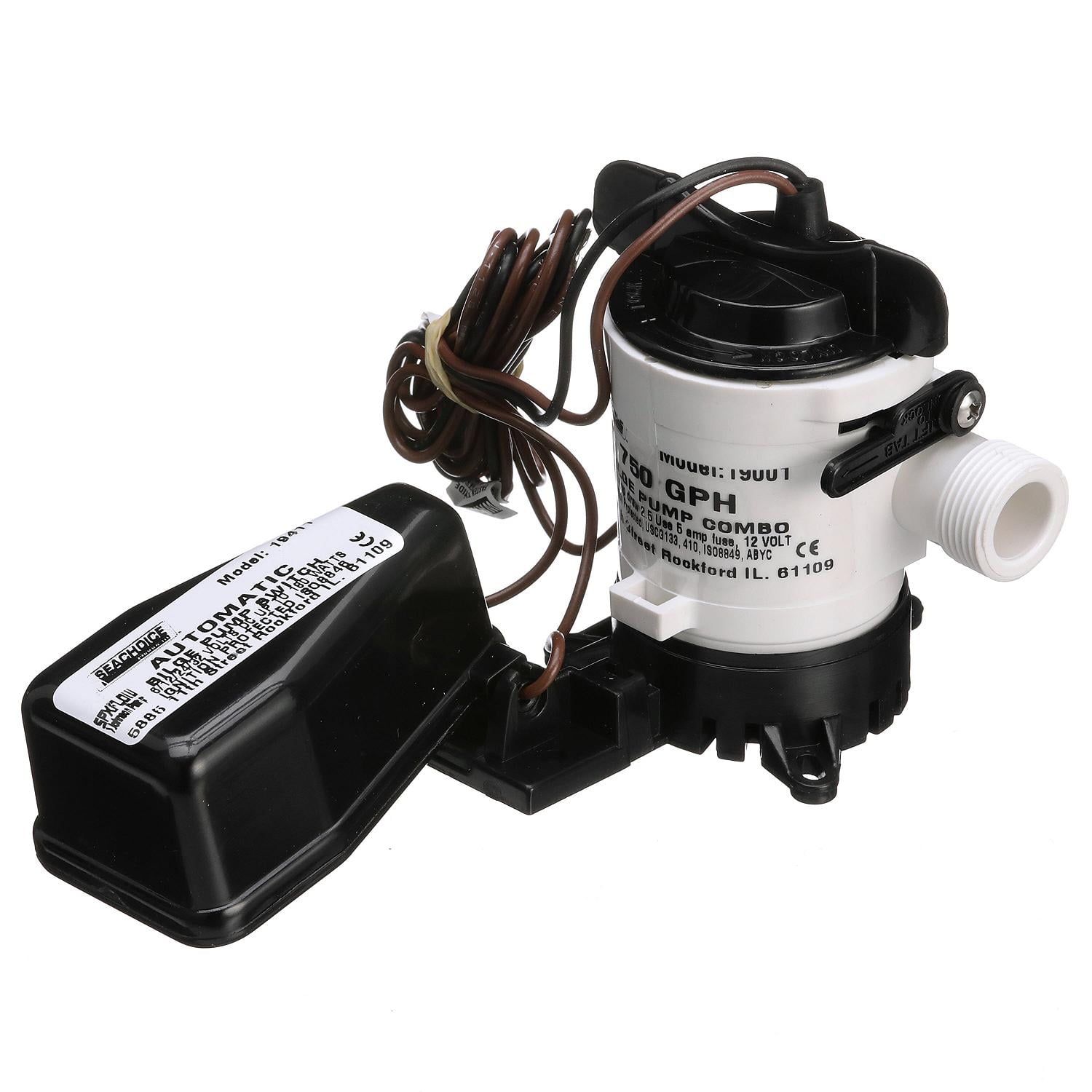 SeaChoice 19001; Bilge Pump Combo 750GPH - Walmart.com