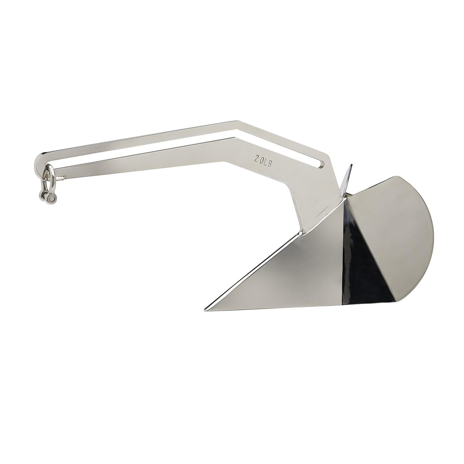 SeaChoice 50-44034; Escape Plow Anchor 316 Stainless Stee 20-LB ...