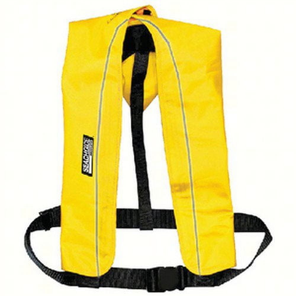 SeaChoice 85800; Type V Inflatable Pfd 24G Manual Yellow Life Jacket ...