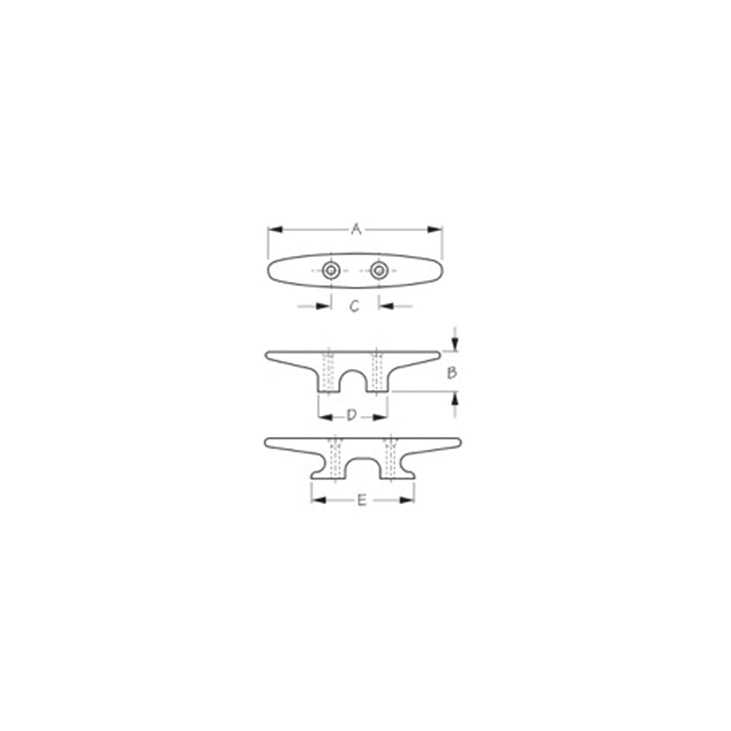 SeaDog 0433821 Heavy Duty Nylon Cleat, Flat Dark Earth - Walmart.com