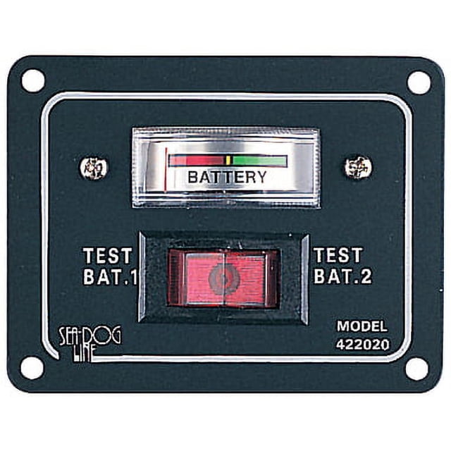 SeaDog 422020 Battery Test Rocker Switch Panel, 2-1/2" x 3-1/4 ...