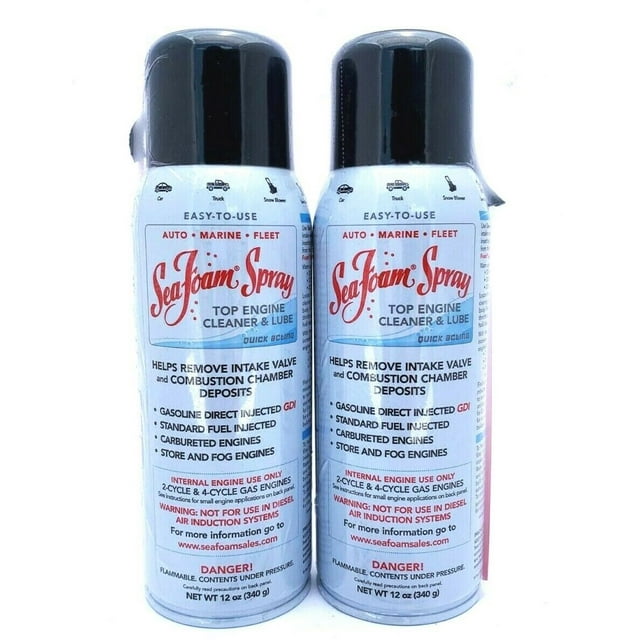 SeaFoam SS14-2 PACK Quick-Acting Top Engine Cleaner and Lube - 12 oz ...