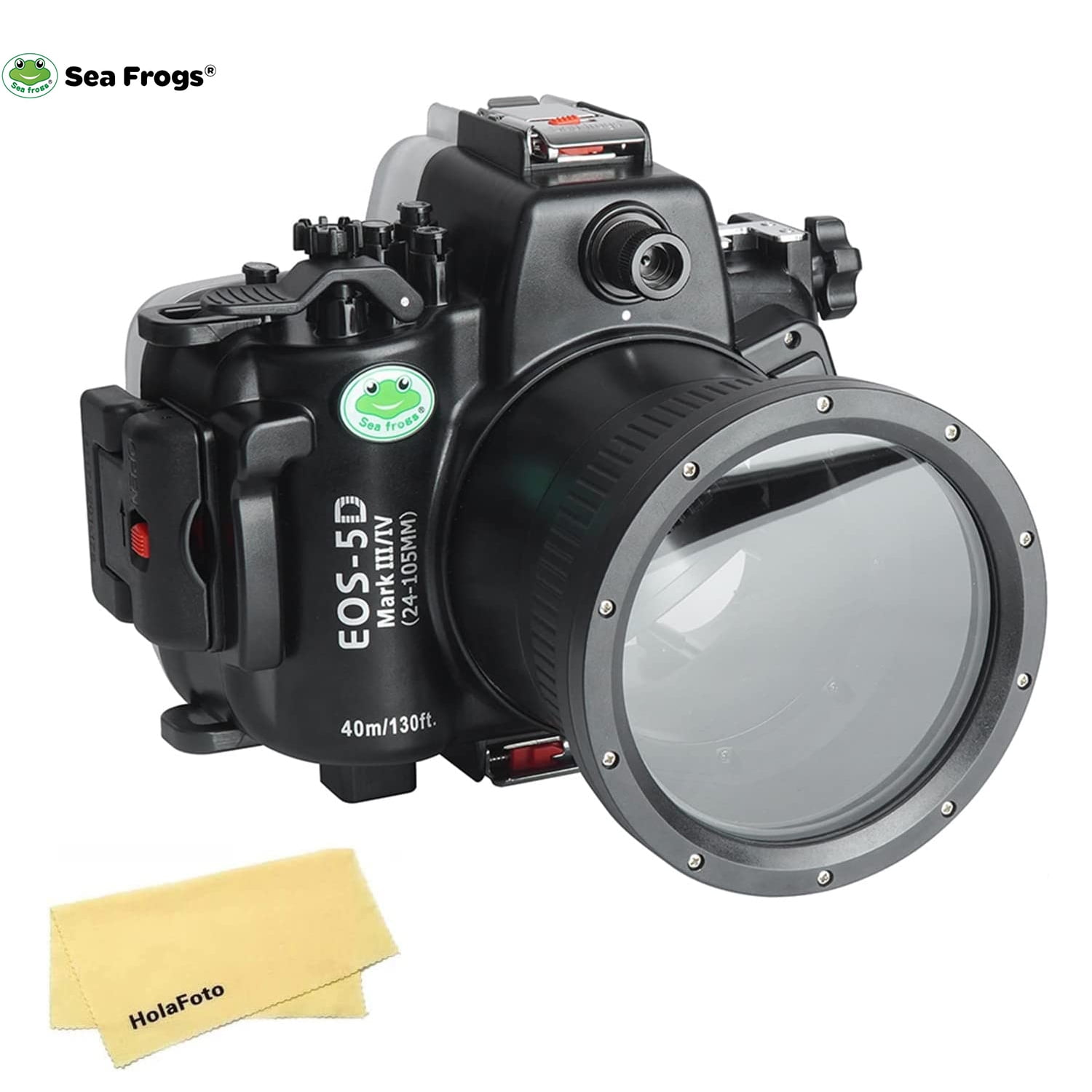 SeaFrogs 40M/130ft Waterproof Housing Underwater Camera Case V2.0 for ...