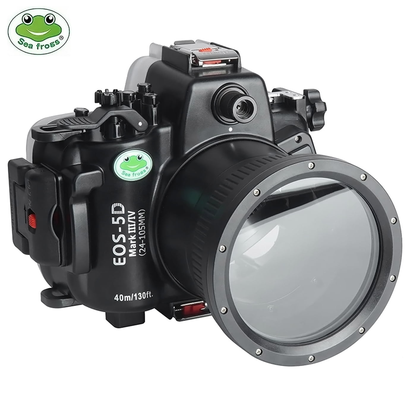 SeaFrogs 40M/130ft Waterproof Housing Underwater Case V2.0 forCanon 5D ...