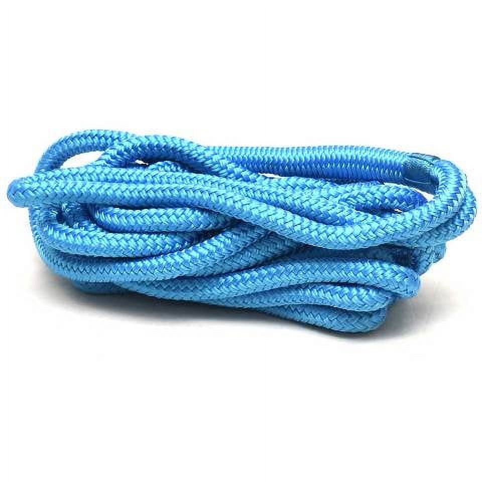 SeaGrace Boat Dock Line | Double Braided 1/2 Inch x 20 FT Blue - Walmart.com
