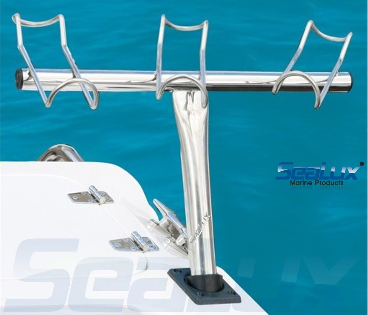 SeaLux Marine 316 Stainless Steel 3-Way Angled Snapper Rod Holder ...